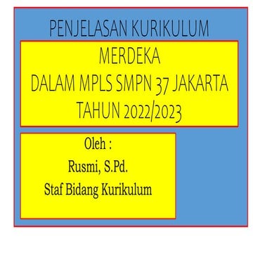 kumer kurikulum merdeka tahun duaribu duapupuh empat | PPT