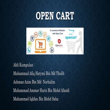 Kumpulan 5: Opencart | PPTX