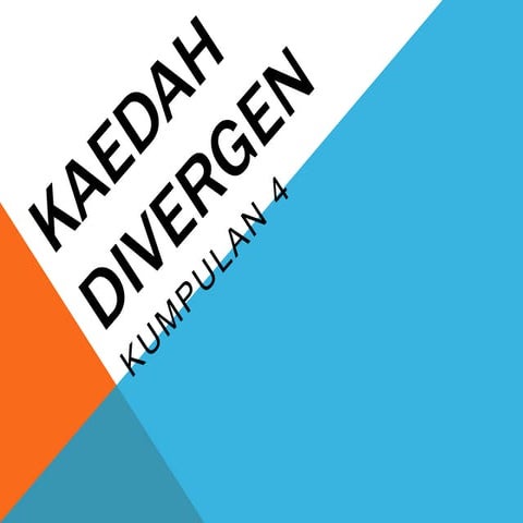kaedah pembelajaran pj divergen | PPT