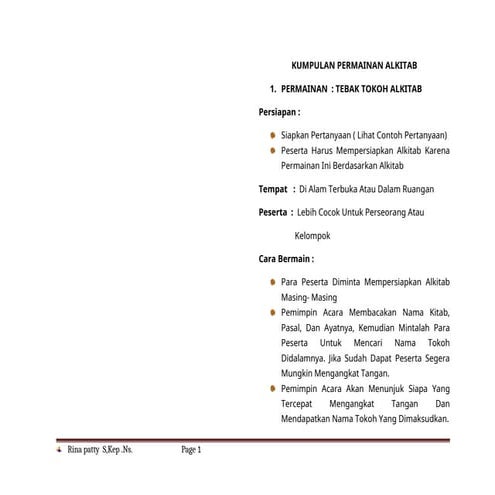 Soal soal cerdas cermat alkitab atau disingkat cca | DOCX