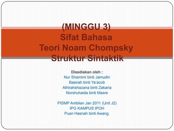 Bmmb3063 kaedah pengajaran bahasa melayu sekolah rendah | PPT