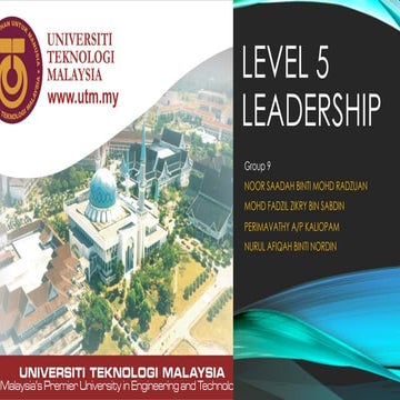 Kumpulan 9 - Level 5 Leadership | PDF