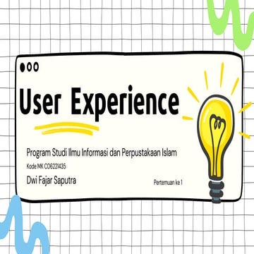 Kumpulan Materi Mata Kuliah User Experience | PDF