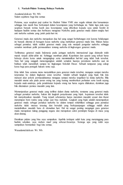 Skrip pidato 'memartabatkan bahasa melayu' | DOCX