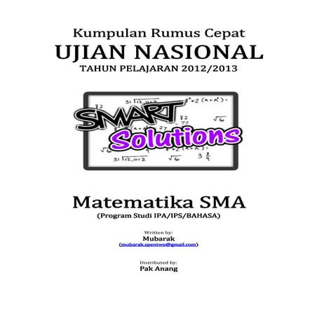 Kumpulan smart solution mathematics by mubarak spentwo | PDF