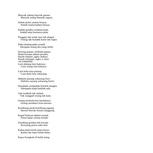 Pantun Melayu | PPT