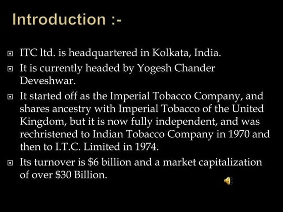 Product Mix of ITC | PPT