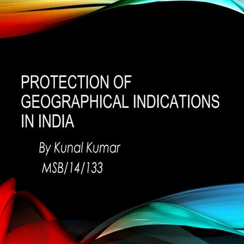 Geographical indications | PPT