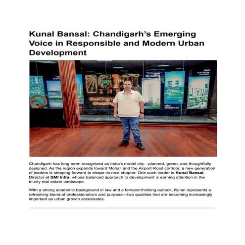 Kunal Bansal_ Chandigarh’s Emerging Voice in Responsible and Modern ...