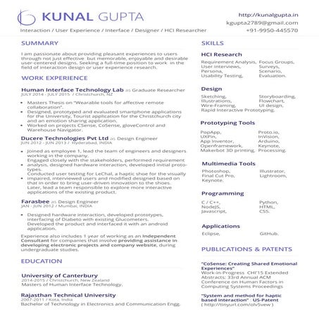 Kunal resume | PDF | Computer Software and Applications | Computing