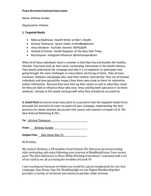Public Relations Campaign Plan: Petals and Peacock | PDF
