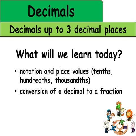 Kungfu math p4 slide11 (decimals up to 3 decimal places)pdf | PDF