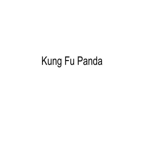 Kung Fu Panda Logo Font