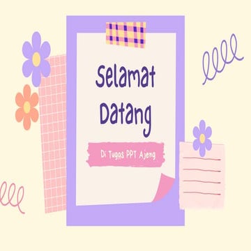 Kuning Ungu Feminim Imut Estetik Presentasi Pengenalan Kelas Baru ...