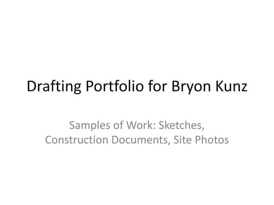 Krystal Sayers AutoCAD Portfolio | PPTX