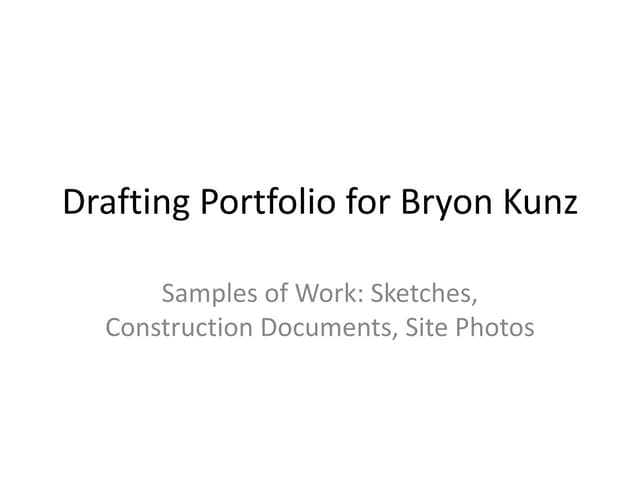 Krystal Sayers AutoCAD Portfolio | PPTX