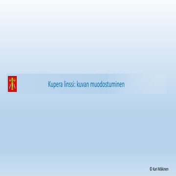 Kupera linssi | PPTX