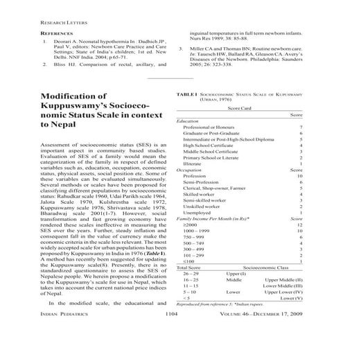 Socio economic status scales | PPTX