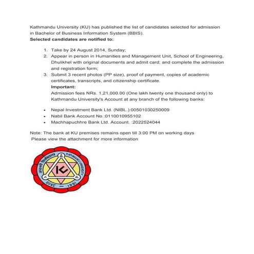 Registration for entrance test 2019 20 | PDF