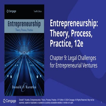 Entrepreneurship: Theory, Process, Practice. Chapter 8: Sources of ...