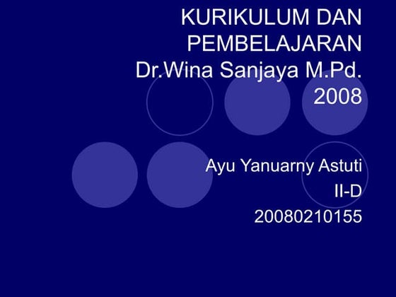 Kurikulum & pembelajaran (ppt) | PPTX