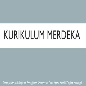 KURIKULUM MERDEKA TINGKAT SATUAN PENDIDIKAN SMK | PPTX