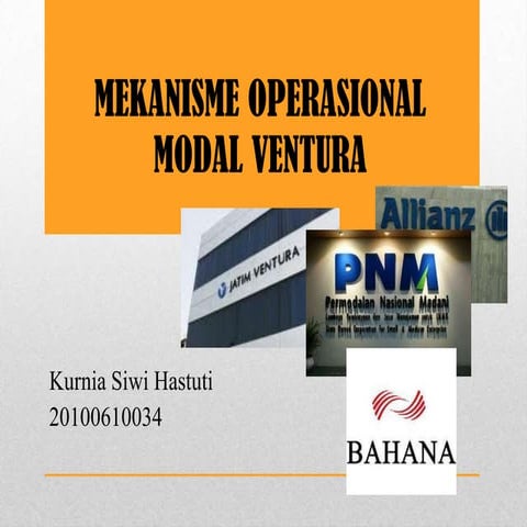 Mekanisme Operasional Modal Ventura | PPTX