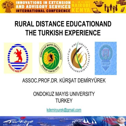 Distance education and the Turkish experiencece education presentation ...
