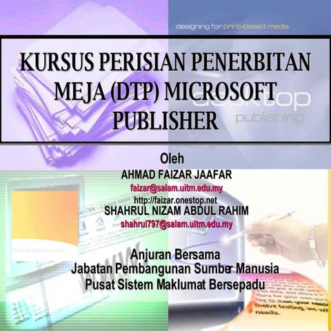 KURSUS DTP MICROSOFT PUBLISHER | PPT