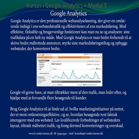 Kursus Google Analytics | PPTX