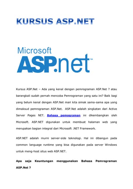 Kursus ASP.Net Kursus ASP.Net