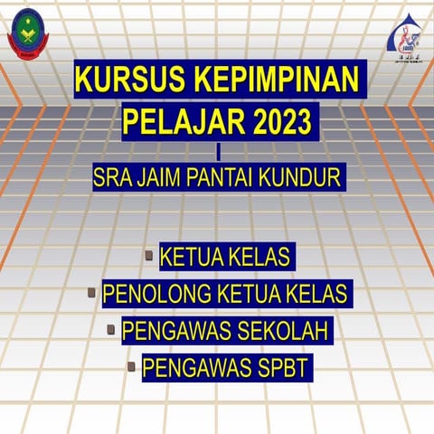KURSUS KEPIMPINAN PEMIMPIN SRAJPK 2023.ppt