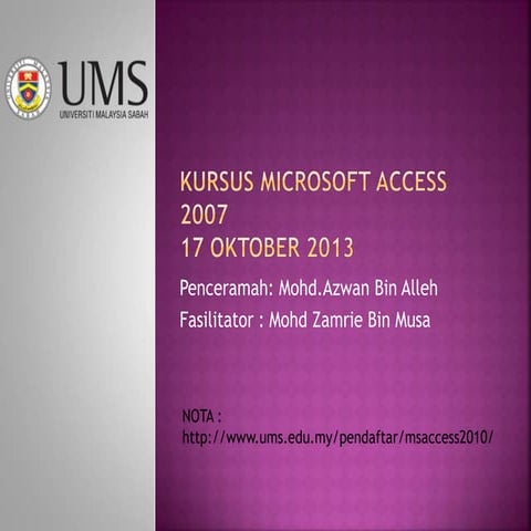 Kursus Microsoft Access.ppt