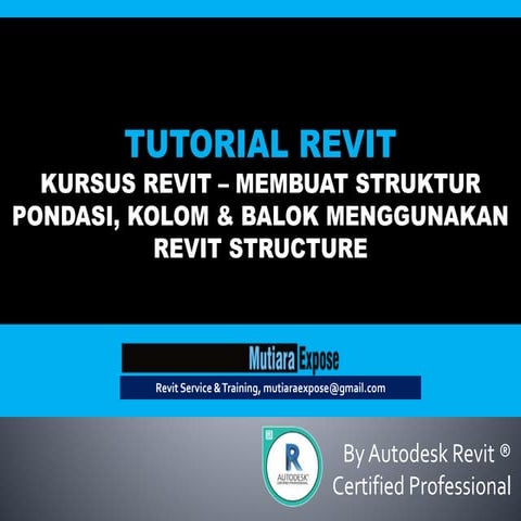 Tutorial dasar revit structure | PPTX
