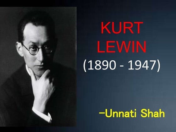 Kurt lewin's field theory | PDF