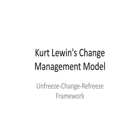 Kurt_Lewin_Change_Management_Model.pptx by MBA | PPTX