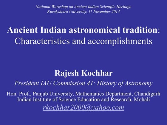 Astronomy in india | PPTX