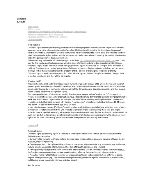 Module 01 introduction to child rights | PPT