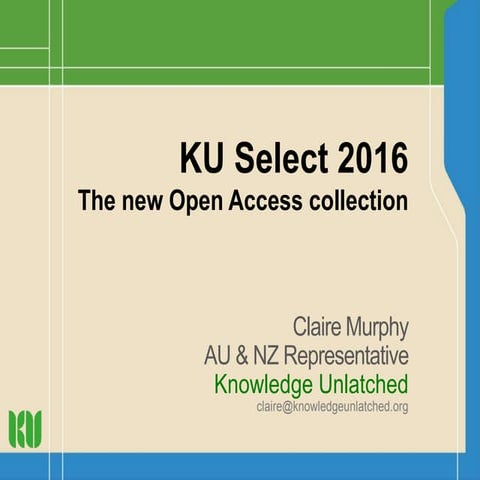 KU Select 2016 Webinar For Australasia | PPT
