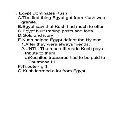 Kush And Egypt | PDF