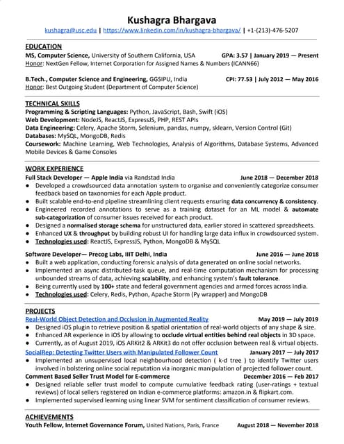 Utkarsh garg final resume | PDF