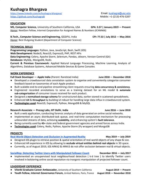 Utkarsh garg final resume | PDF