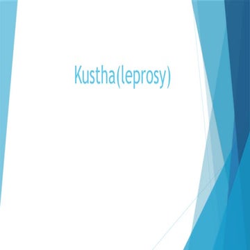 KUSTHA PPT .pdf KUSTHA definition, classification, and modern probable ...