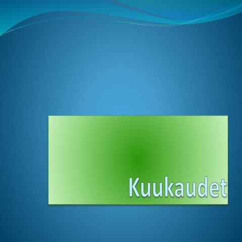 Kuukaudet | PPTX