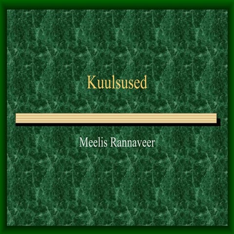 Kuulsused | PPT