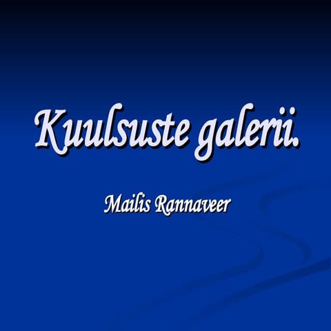 kuulsused | PPT
