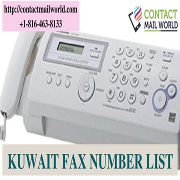 KUWAIT FAX NUMBER LIST | PPT