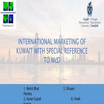 Kuwait market analysis | PPTX