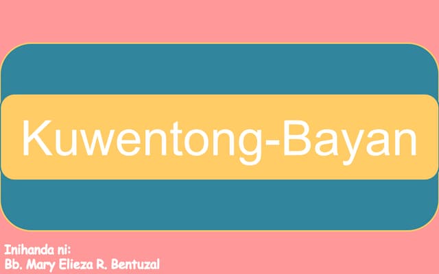 Kwentong bayan | PPT