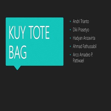 Kuy tote bag | PPTX